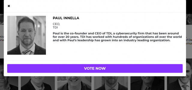 TDI Leaders Nominated for 2021 CyberScoop 50 Awards